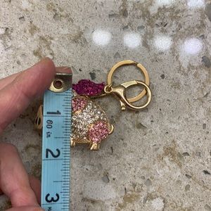 Accessories | Sparkling Pig Key Chain | Poshmark